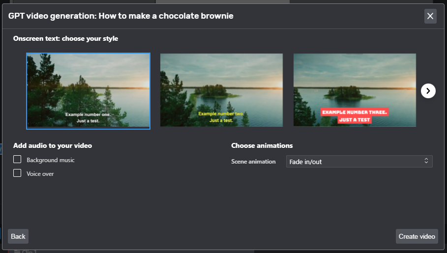 How to use AI-based GPT video generation?